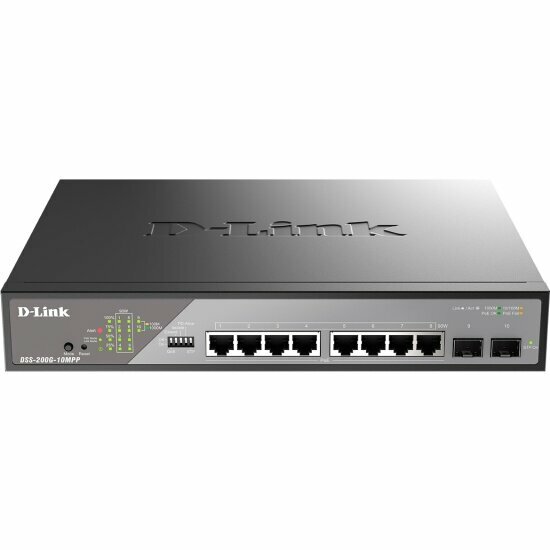 Коммутатор D-link DSS-200G-10MPP/A1A
