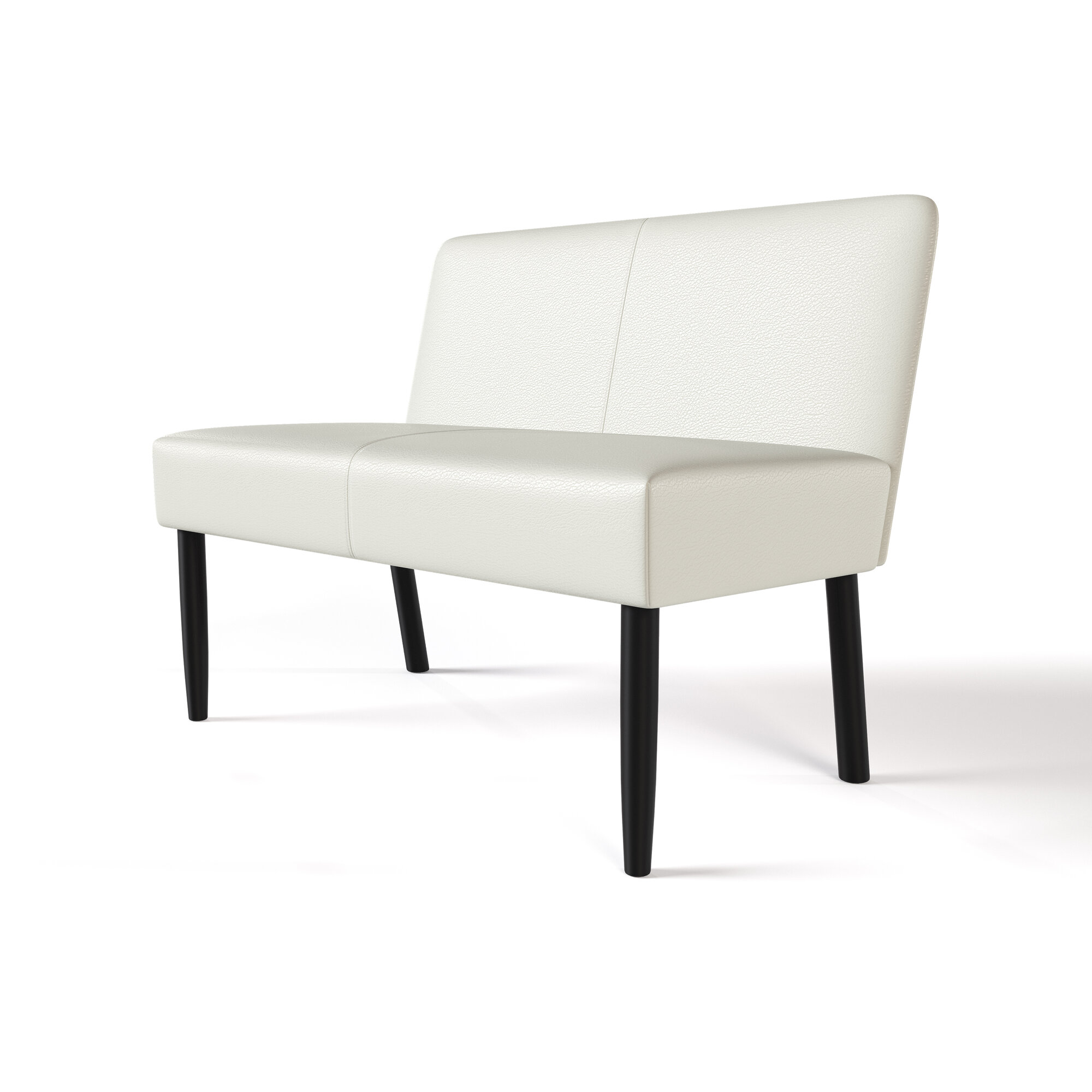 Диван салон трон, прямой, Мюнхен экокожа, белый, 90х57х78 см