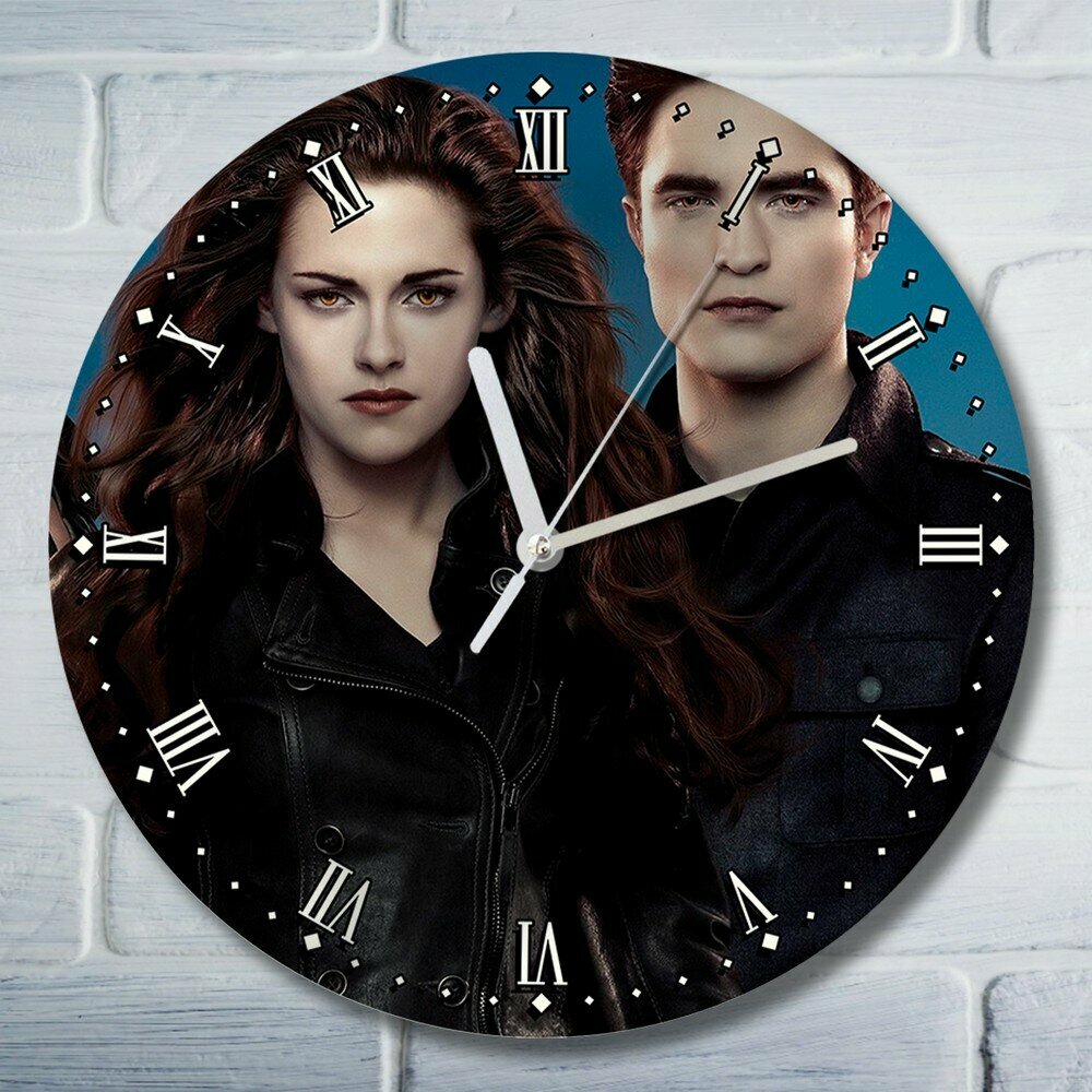 Настенные часы УФ "Сумерки ( Сага, Белла, Эдвард, Вампиры, Оборотни) - 9179"