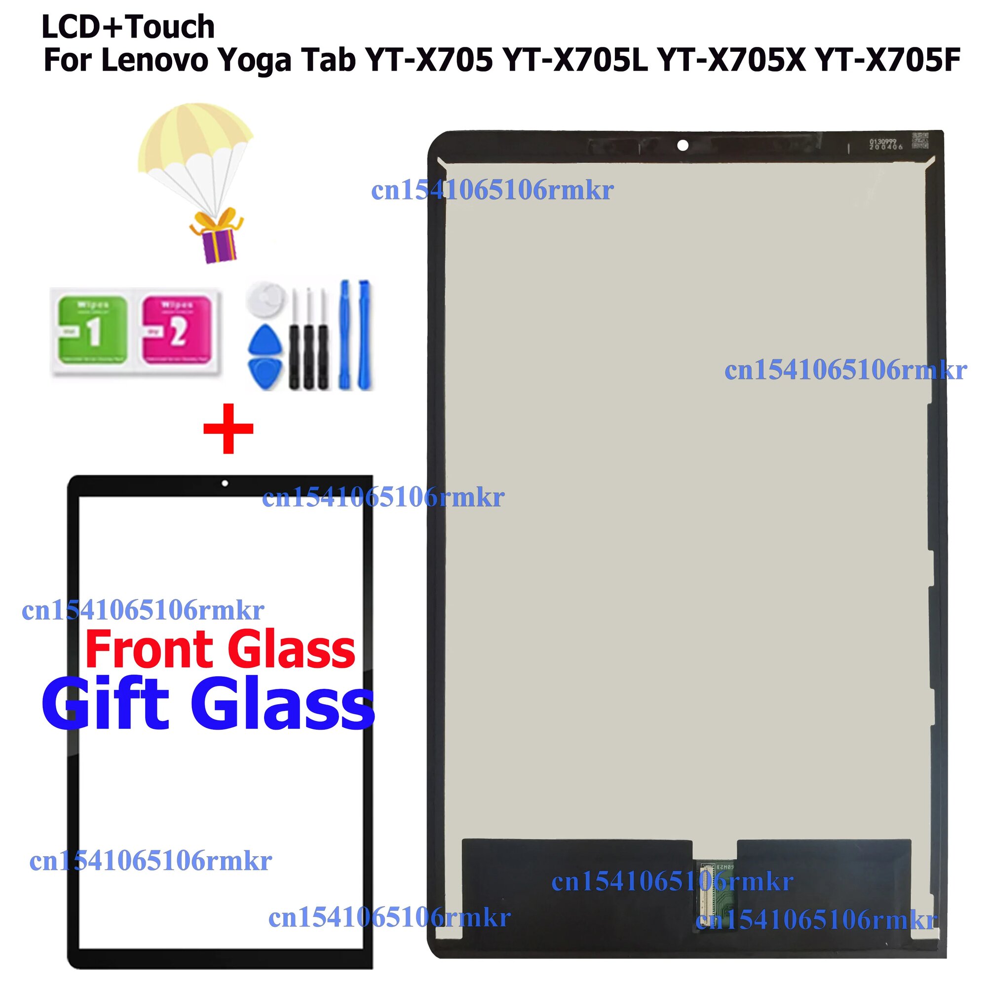 ЖК-дисплей для Lenovo YOGA Tab P10 Black Gift2
