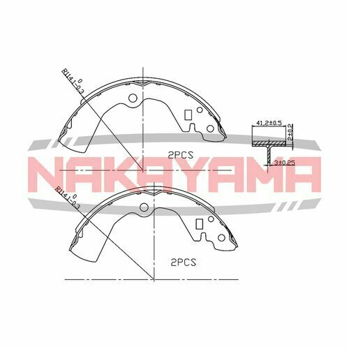 Колодки тормозные барабанные Nakayama HS7134NY