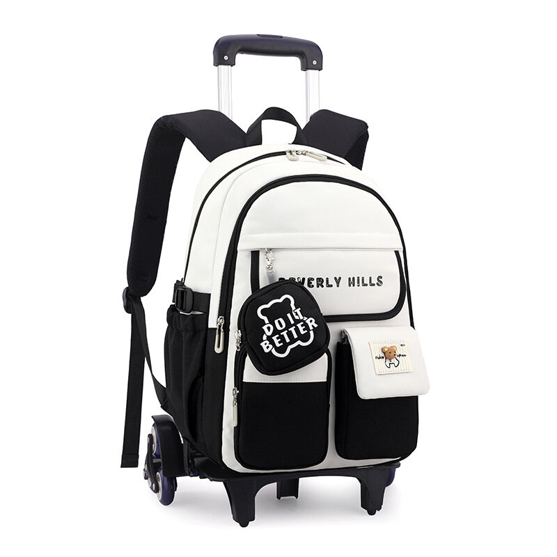 Рюкзак-тележка Natural Fish "New Style", для начальной школы, шестиколесный