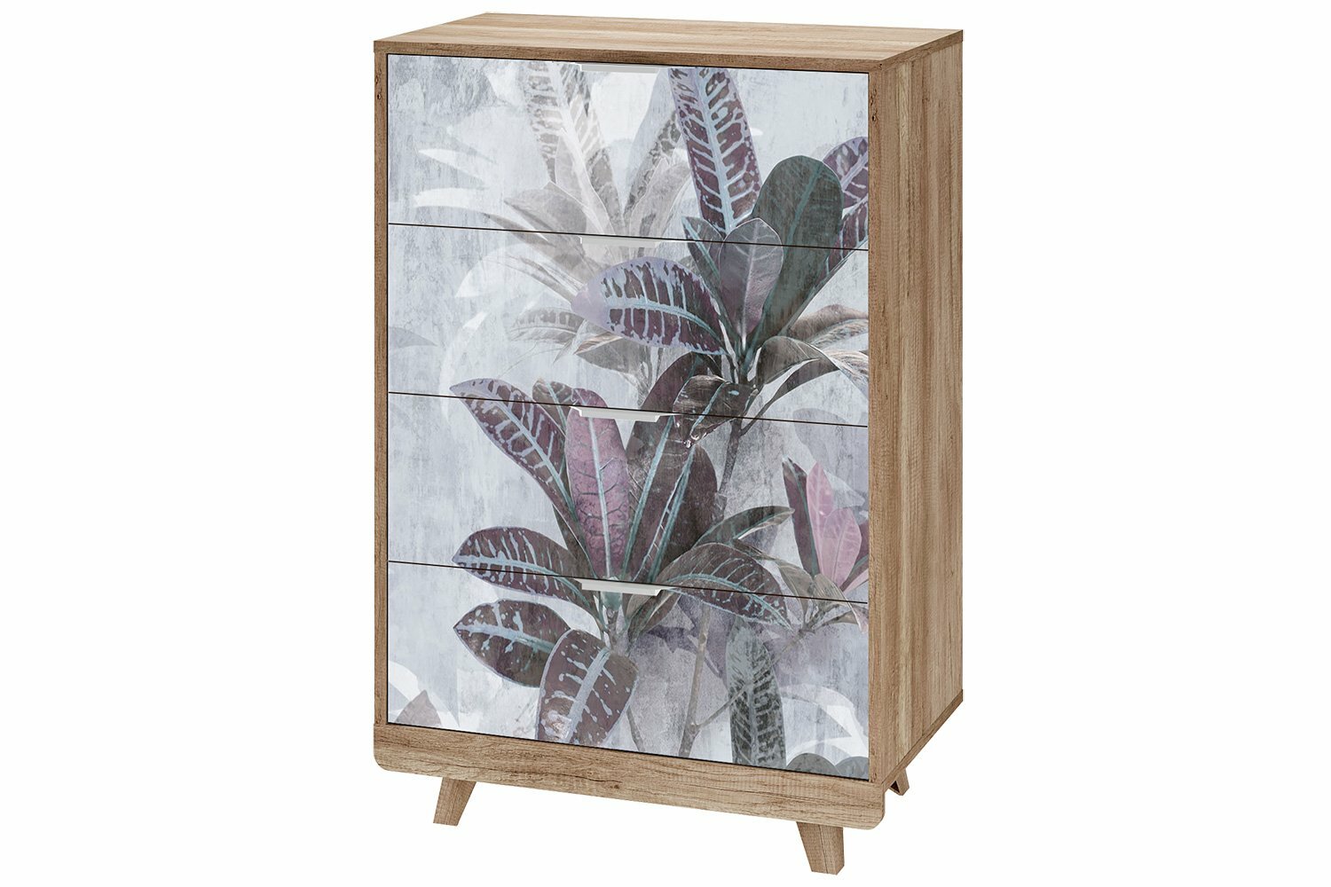 Комод для одежды Hoff Мегаполис, 70х105,2х40,4 см, 4 ящика, цвет дуб Каньон, бали