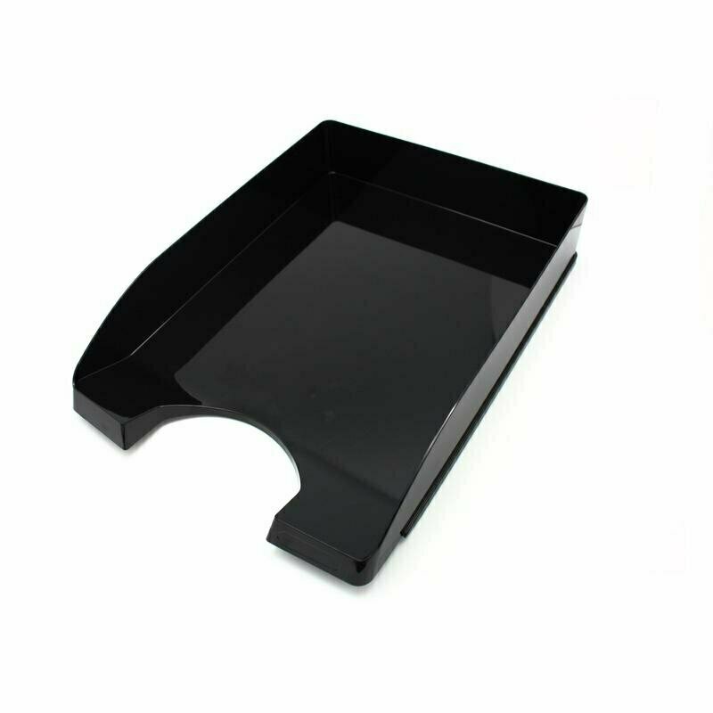 Лоток для бумаг горизонтальный Attache Line черный, 1255285