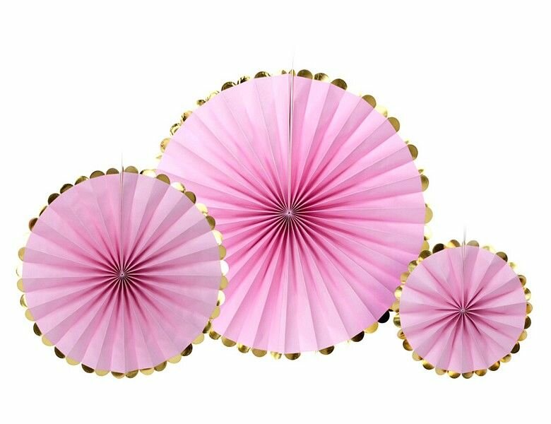 Набор складных декоративных украшений, бумага, 20-40 см, 3 шт, Koopman International