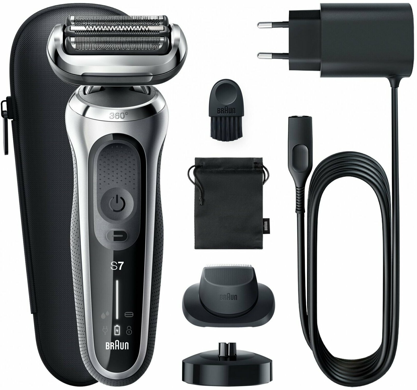 Электробритва Braun 71-S4200CS Series 7 (черный/серебристый)