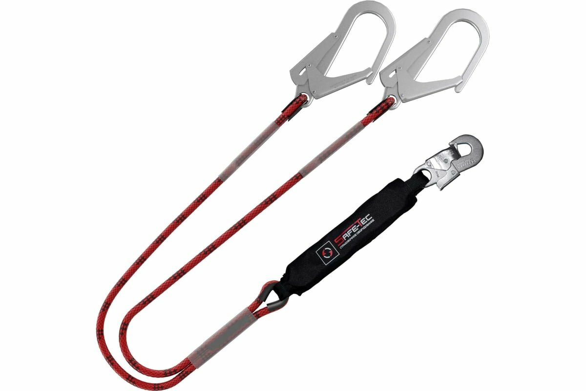 SAFE-TEC Двойной капроновый строп с амортизатором ABS212R-56