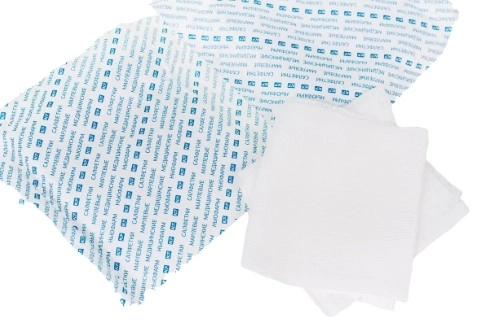 Салфетки марл нестер 10см х10см N50 Ньюфарм (8 сложений)