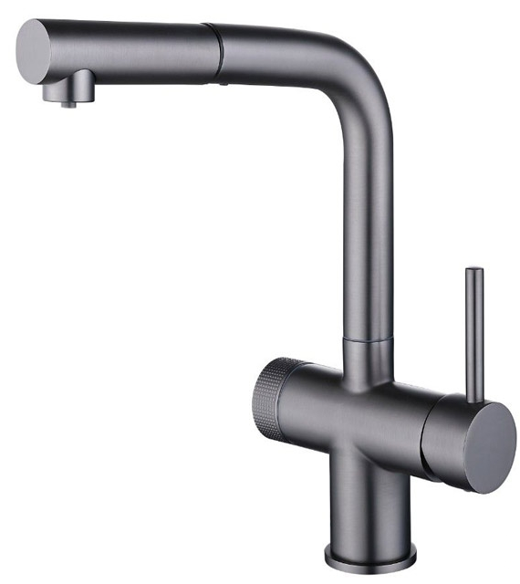 Emar ЕС-7026 PVD Dark, смеситель, вороненая сталь, Китай