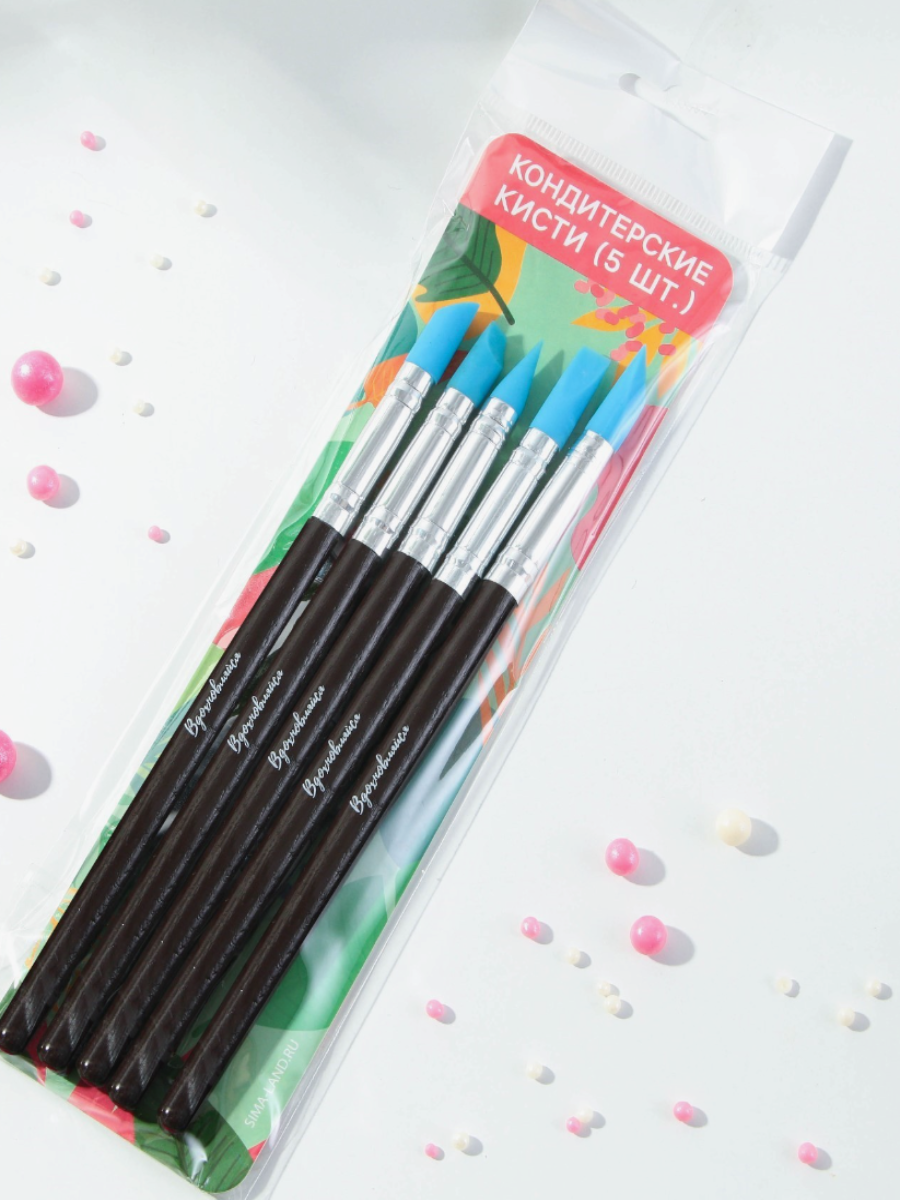 Набор силиконовых кистей "Для декорирования"
