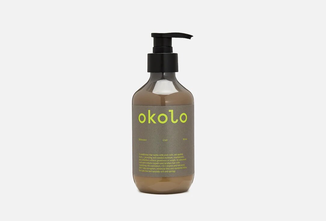 Кондиционер для кудрявых волос okolo "Rebounce Curl Rinse", для вьющихся, 300мл
