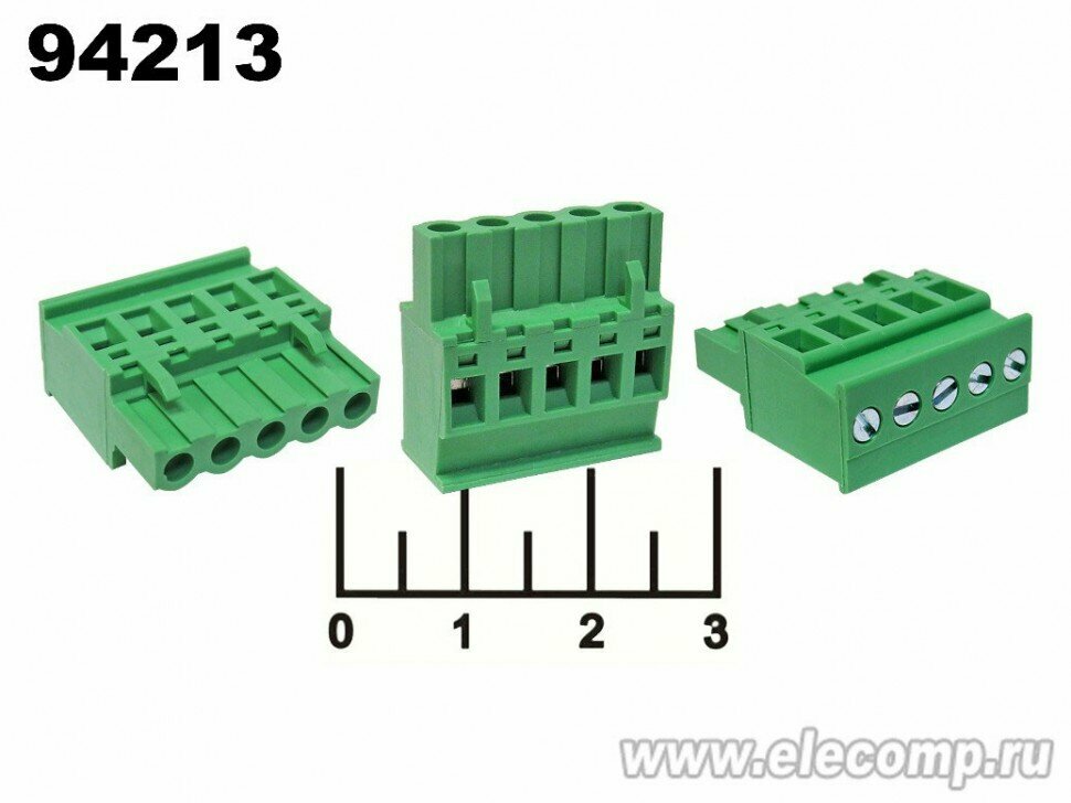 Клеммник разрывной 5pin 5.08мм гнездо под винт 2EDGKA-508-08P-14-00A(H)