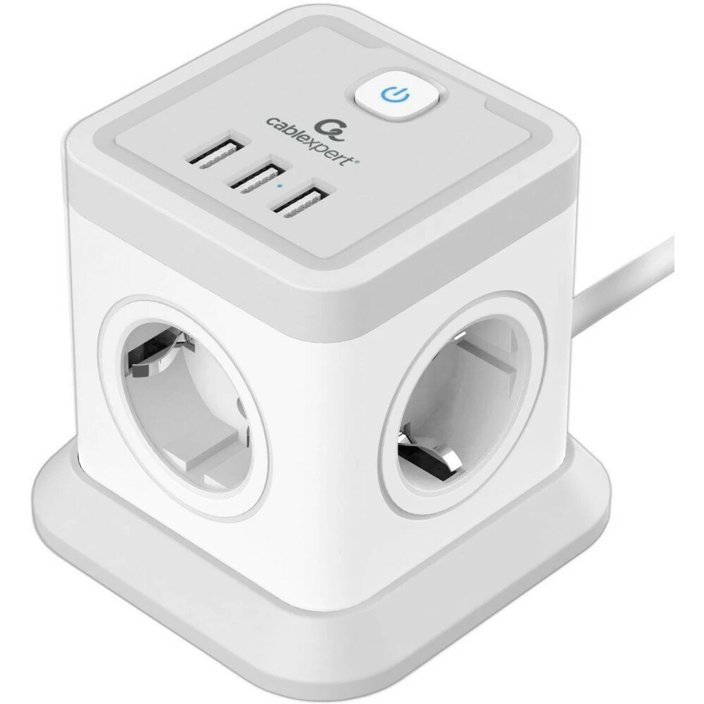 Сетевой фильтр Cablexpert TWR-4-U3-W-2