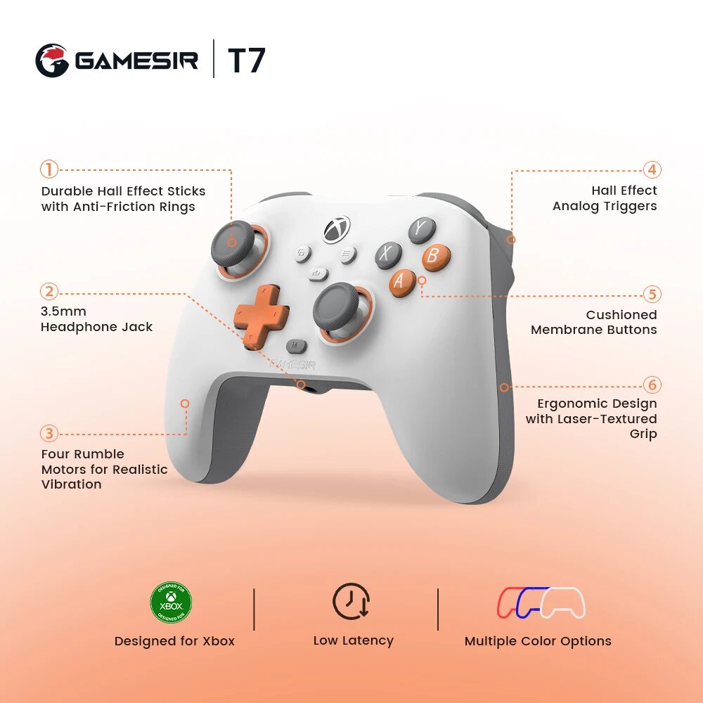 GameSir T7 геймпад для Xbox, Sapphire Blue — фото 1