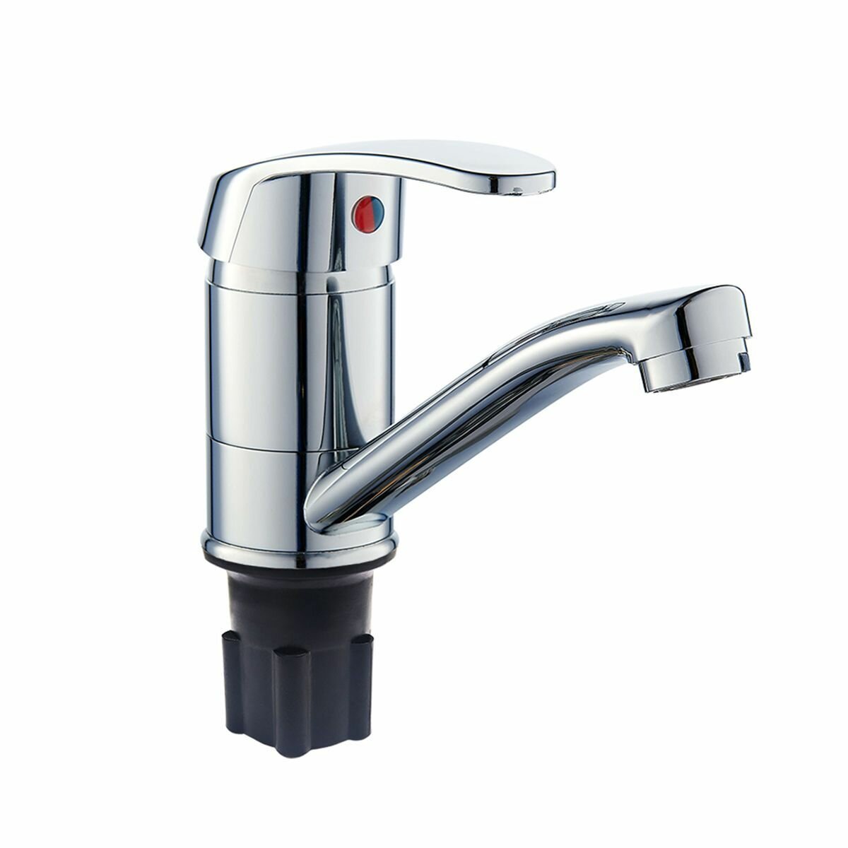 Смеситель для кухни Roegen RC014B, латунь, хромированный, поворотный излив, аэратор