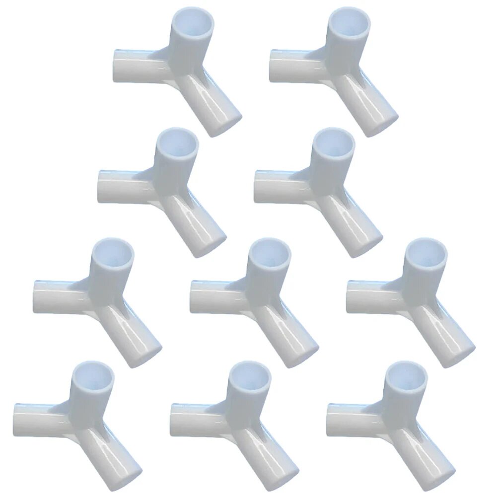 Пластиковые соединители для палаток 10 шт. 120 degree tee