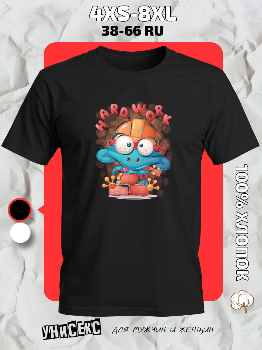 Футболка с принтом лягушка кирпичи