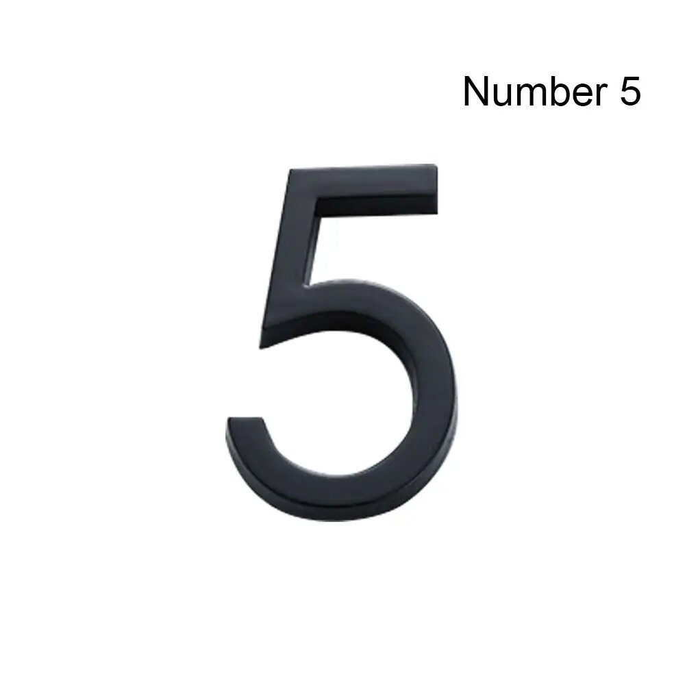 Акриловые цифры 0-9 для почтового ящика черные