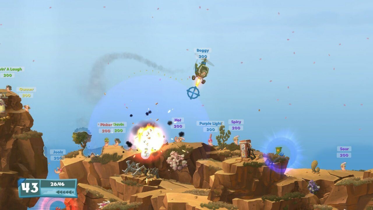 Worms Battlegrounds + Worms WMD для PS4 (русские субтитры) — фото 1