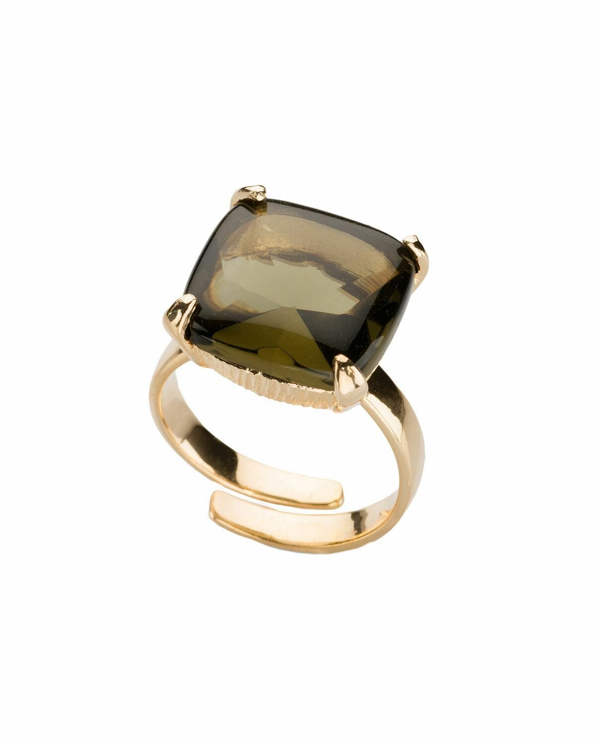 Кольцо разъемное, тонкое, серебро, 925 проба, золочение