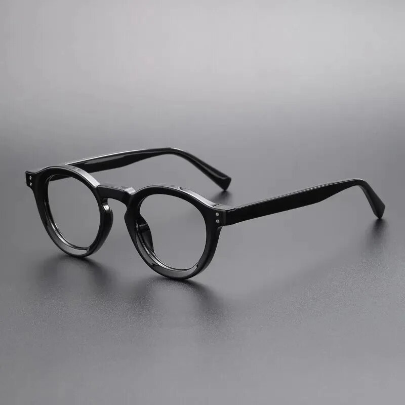 Круглые очки UVLAIK, оправа Bright Black