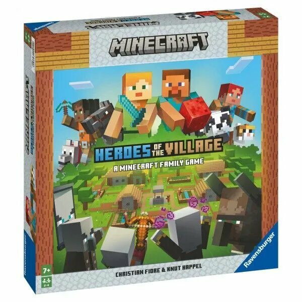 Minecraft (Heroes of the Village), 2023 г. Новый набор настольных игр, Настольная игра, Зеленый, Зеленый, i1315424189