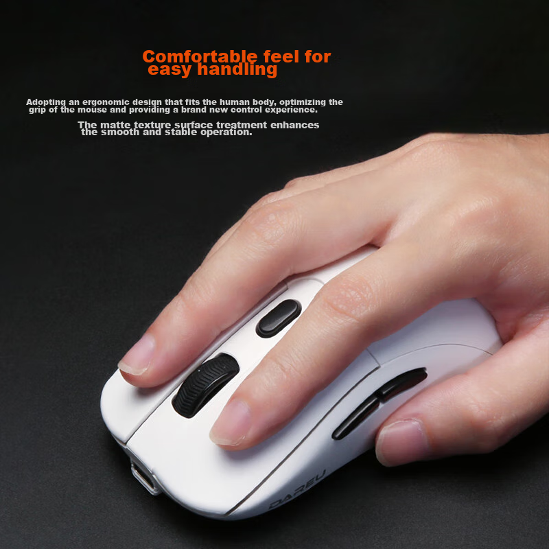 Беспроводная игровая мышь DAREU EM903 с регулируемым DPI 8000 и TYPE-C зарядкой двойной режим для комфорта Цвет：EM903