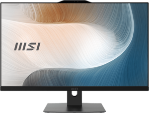Моноблок MSI Modern AM272P 1M AiO 27" FHD (1920x1080)IPS AG Non-touch, Core i3-100U (1.2GHz), 8GB DDR5(1x8GB),512GB SSD M.2, Intel UHD, WiFi, BT, camera, WirelessKB&mouse Eng/Rus, NoOS,1y w-ty, Black