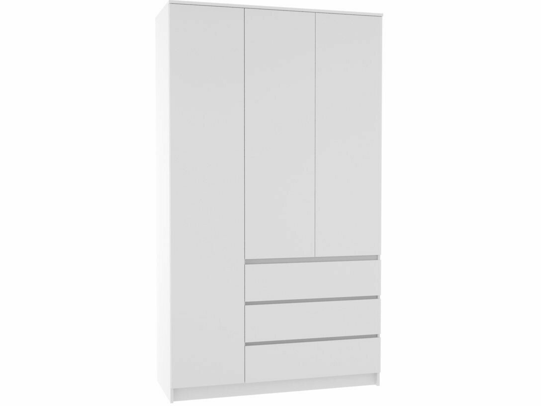 Шкаф МШ 1200.1, современный, распашной, из ЛДСП, (МП/3) Белый