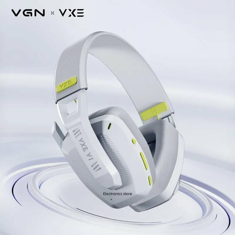 VGN Наушники беспроводные с микрофоном, Bluetooth, USB, белый