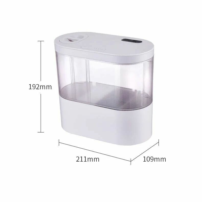 Экологический аквариум, с фильтрующим насосом, для рыб, цилиндрический, белый