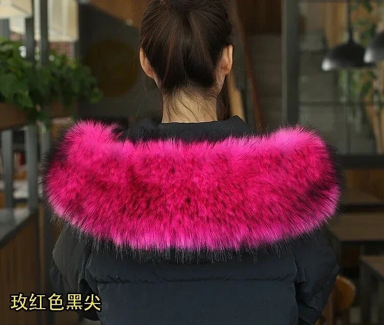2025 фальшивый мех воротник для женщин мужчин пушистый теплый куртка капюшон декор зимняя мех шарфы одежда аксессуары детские пальто мех украшения,200,18, искусственный мех, полиэстер, полиэстер,