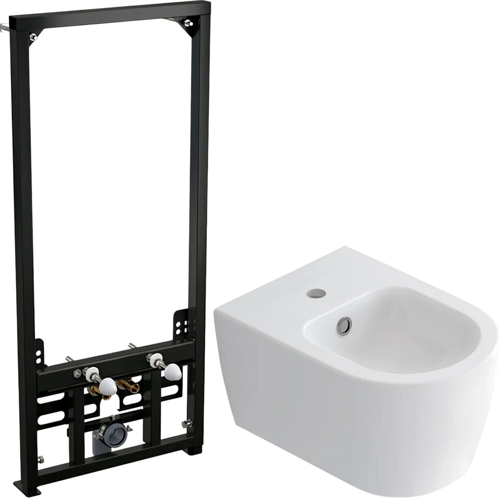 Комплект Биде STWORKI Ноттвиль K3106-2605-001-1-0000 / Инсталляция AlcaPlast A105 /1120