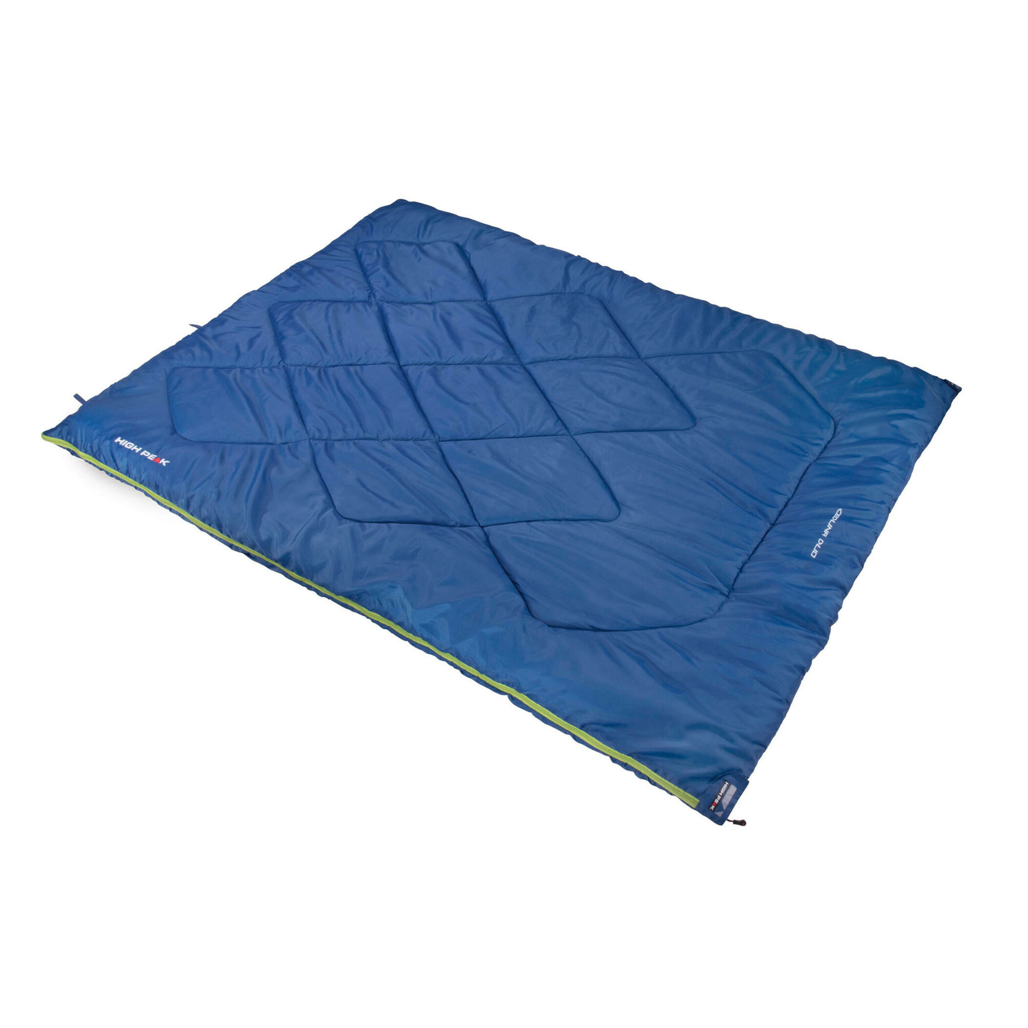 Decathlon Туристический спальный мешок High Peak Ceduna Duo, 200x150 см, двухместный, синий/темно-синий