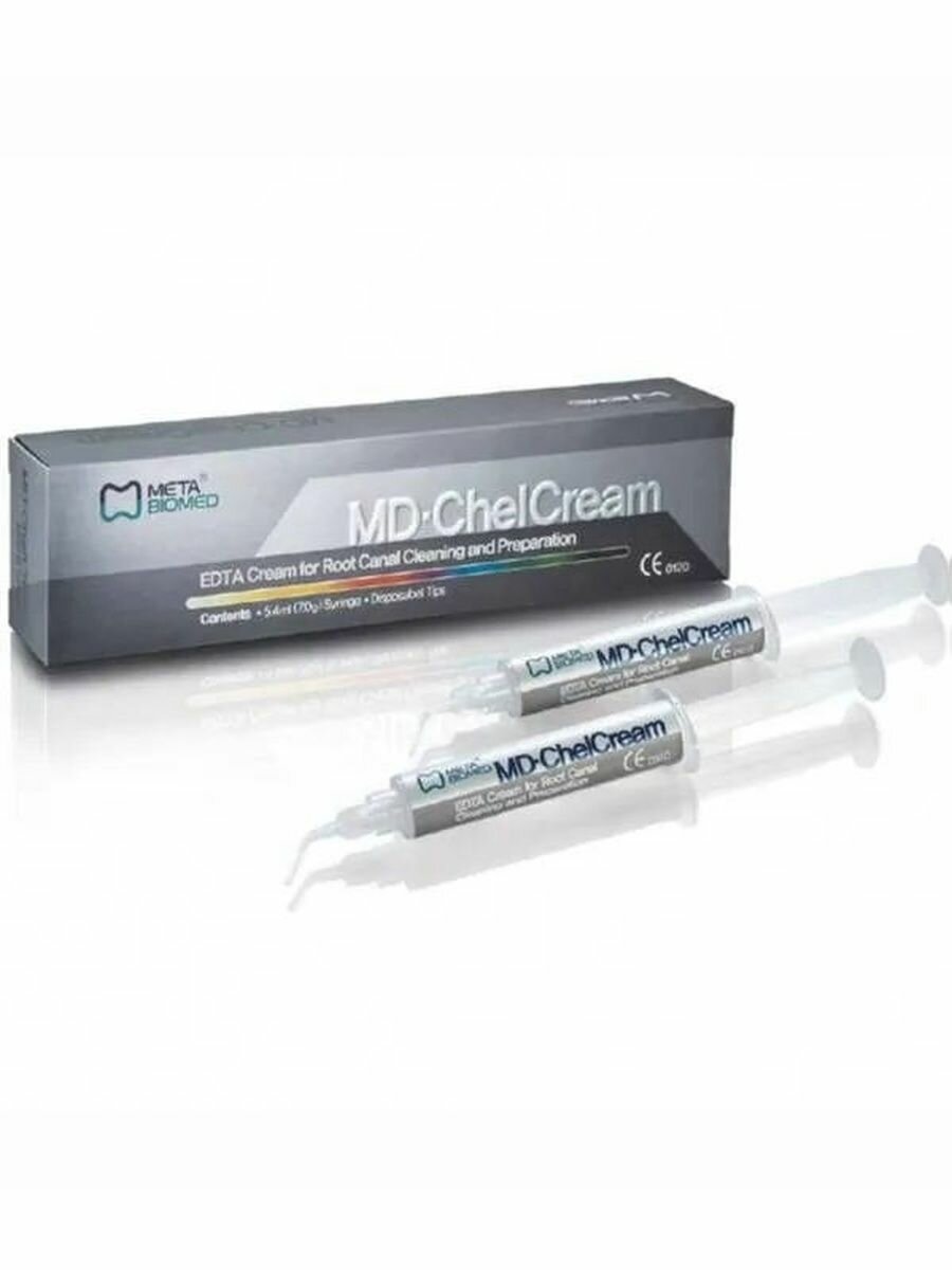 Гель для расширения каналов Meta Biomed MD-Chelcream, эдта 19%, 2 шприца по 7 г