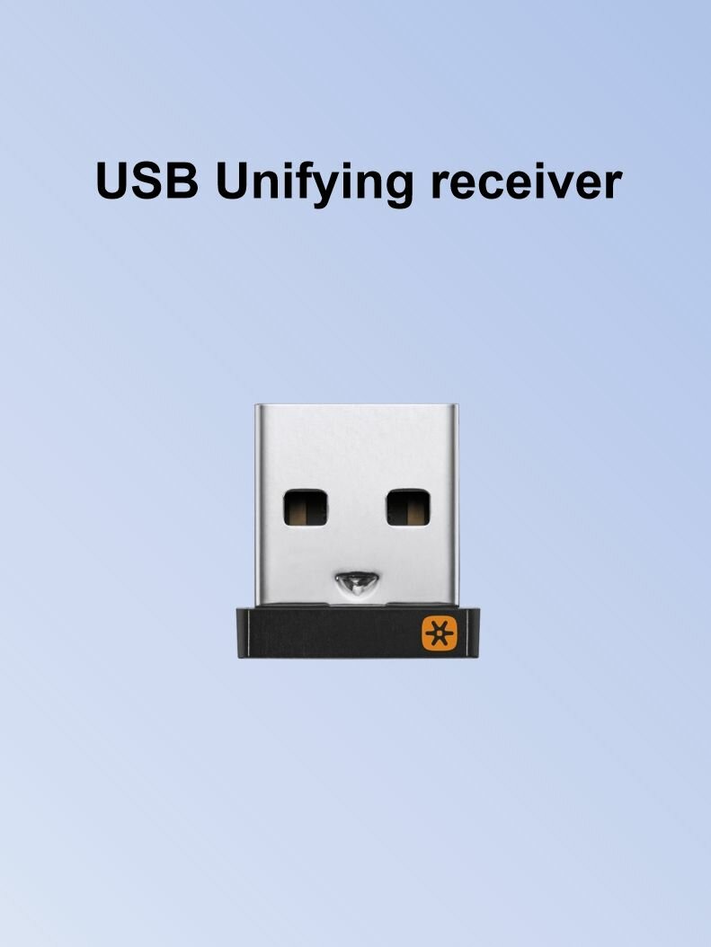 USB-приемник Logitech Unifying Receiver, беспроводной, черный