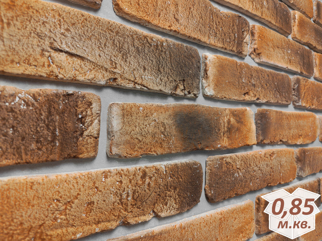 Декоративный кирпич Русский Камень Монастырский Лофт 2, 0,85 м. кв.