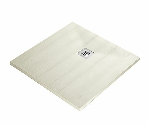 Поддон для душа слоновая кость текстура дерево 90*90 Aller 10T03 WasserKRAFT