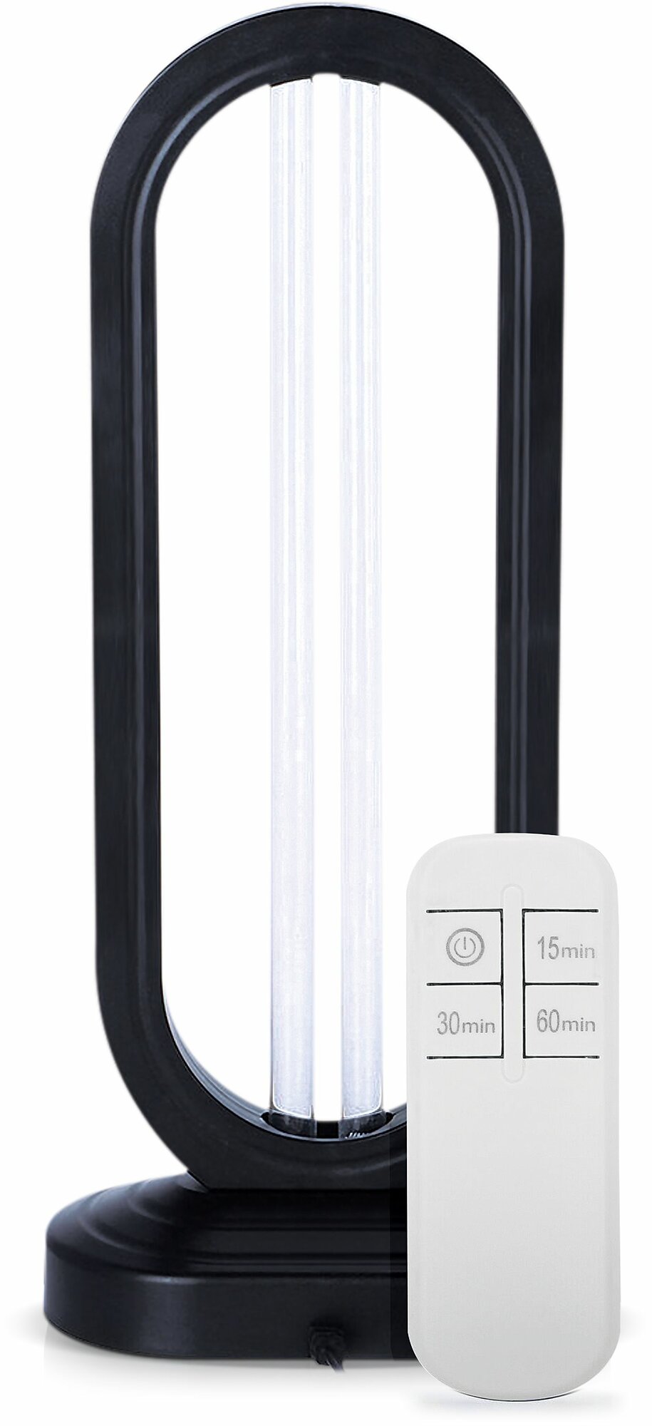 Бактерицидная Кварцевая (УФ) лампа, рециркулятор для дома 36 Вт Qumo/ обеззараживать ультрафиолетовый для дезинфекции , черный с пультом управления.