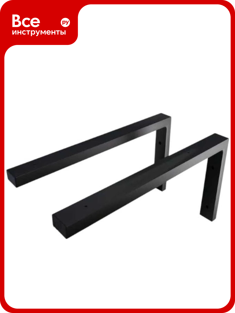 Кронштейн Life Metall для полки, столешницы, 45 см, черный LM-K1.01, прочной