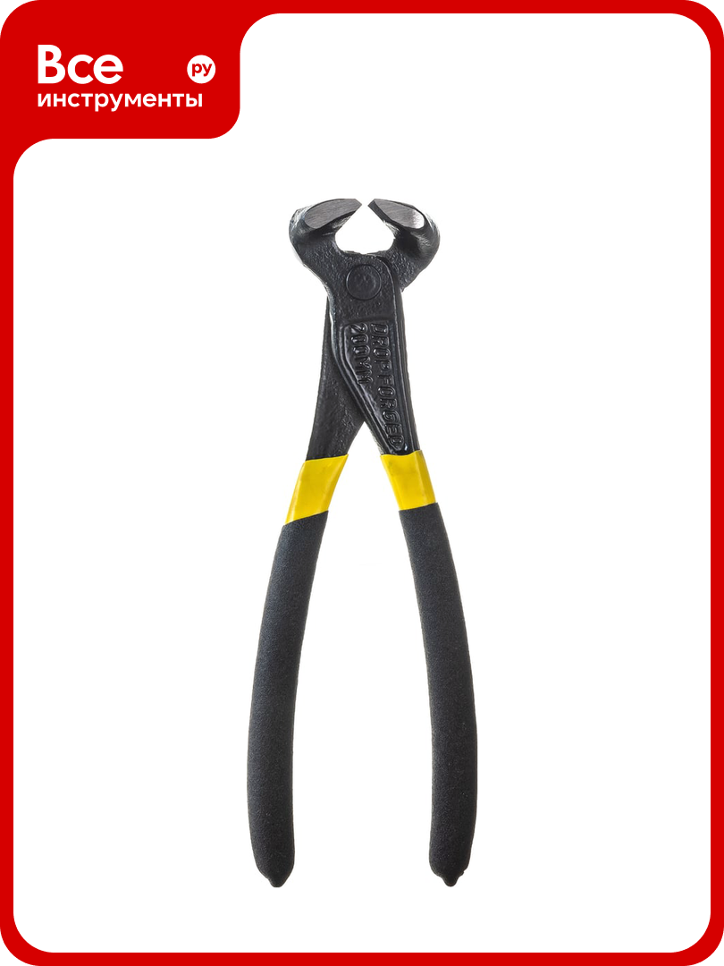 Торцевые плотницкие усиленные кусачки 200мм эврика ER-32200