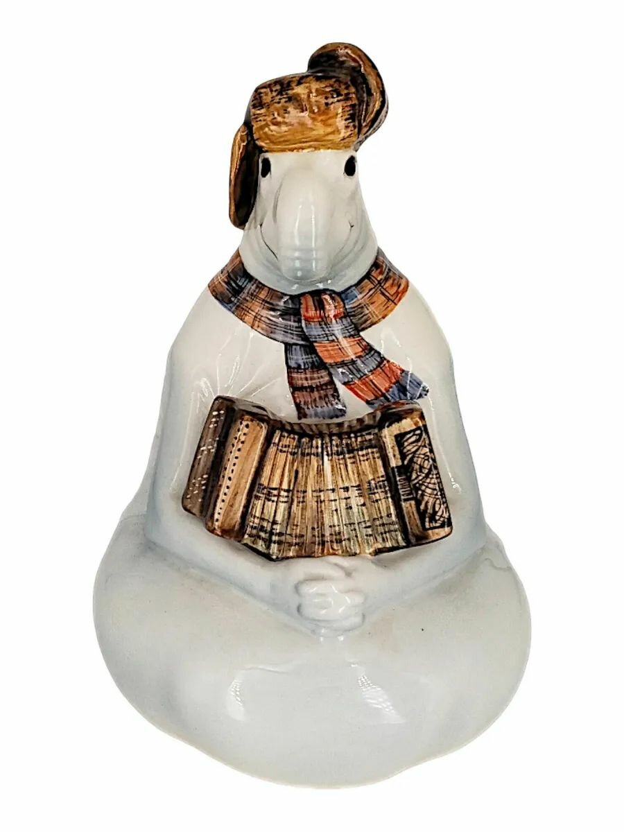 Скульптура "Ждун", высота 17см, подглазурная роспись