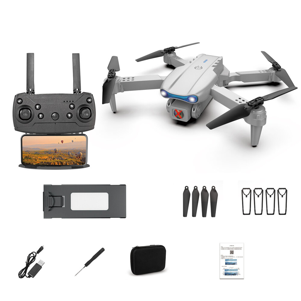 Беспилотный летательный аппарат для аэрофотографии с высоким разрешением четырехосьевой самолет игрушка для детей радиоуправляемый самолет, тип A, тип B, черный, серый, оранжевый, время полета 20мин, дальность полета 150м, частота пульта 2.4GHz, батарея