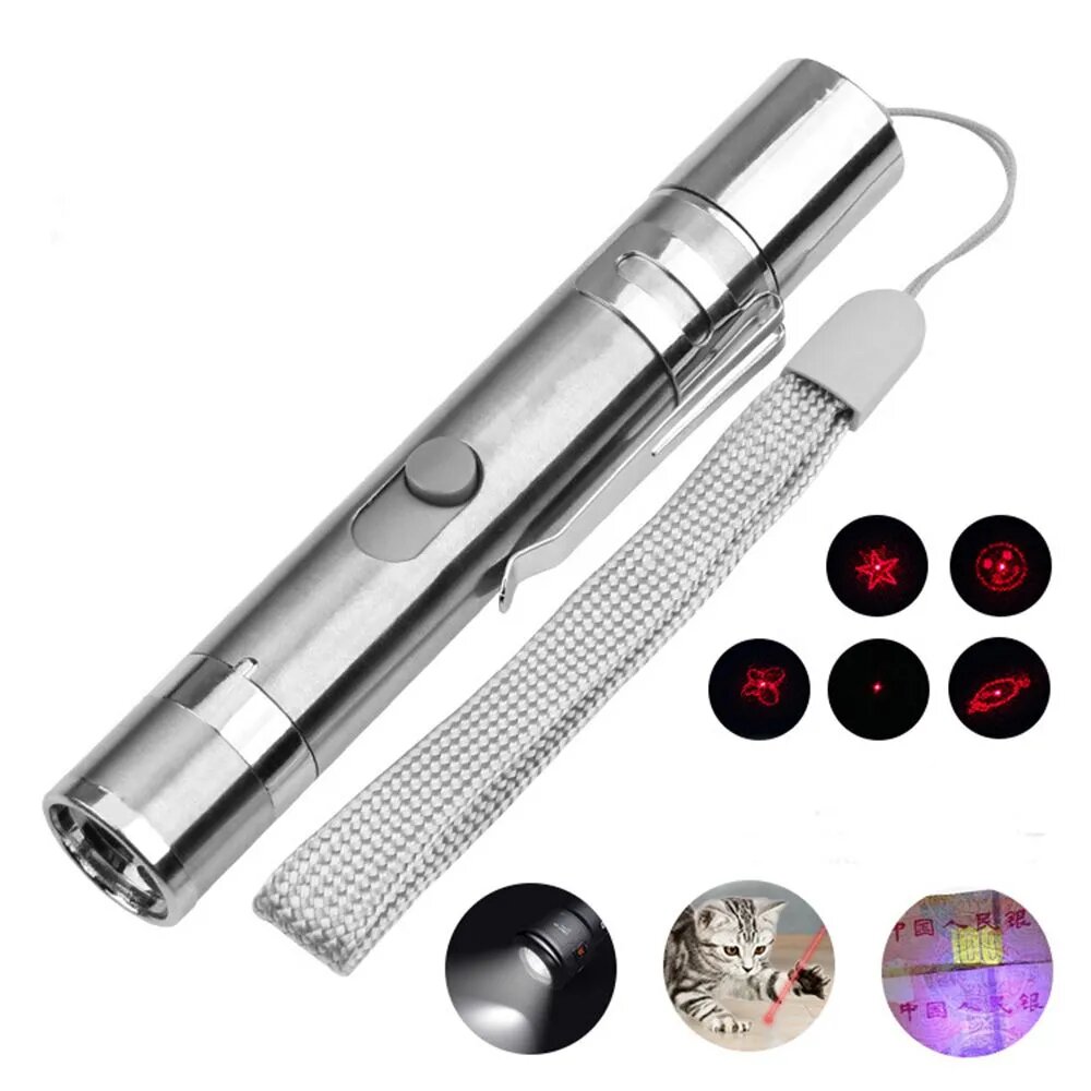 Лазерная указка для кошек и собак, с USB зарядкой