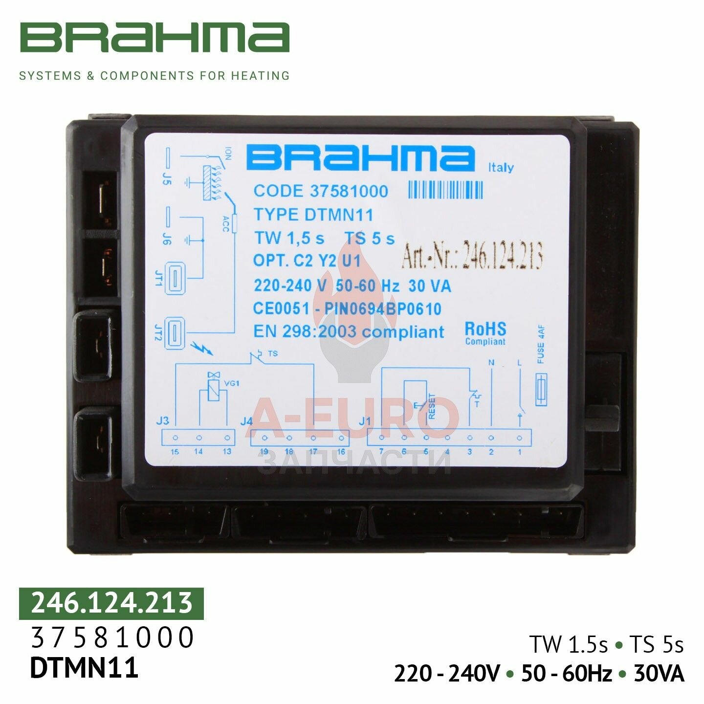 Блок управления горением Brahma DTMN11/G, 37581000