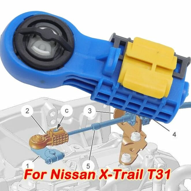 Рычаг переключения передач и кабель селектора для Nissan Qashqai J10 / Dualis 2006-2013 — замена элемента в салоне