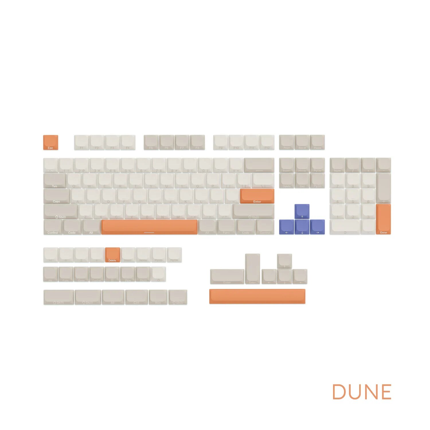 Набор клавиш GATERON Nature JWA PBT, DUNE Set