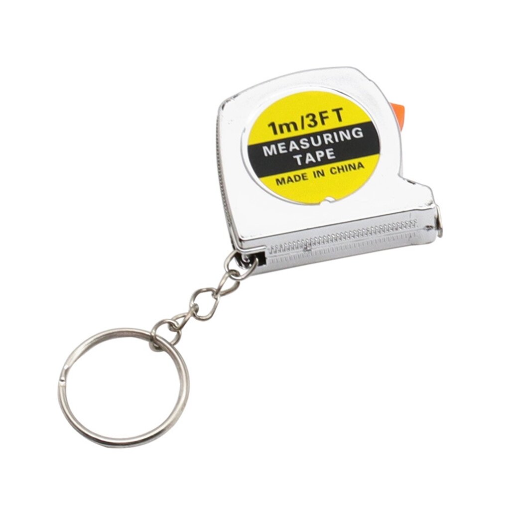 Tape Measure Keychains Functional Mini Retractable Measuring Tape Keychains with Twin Scale for Household
