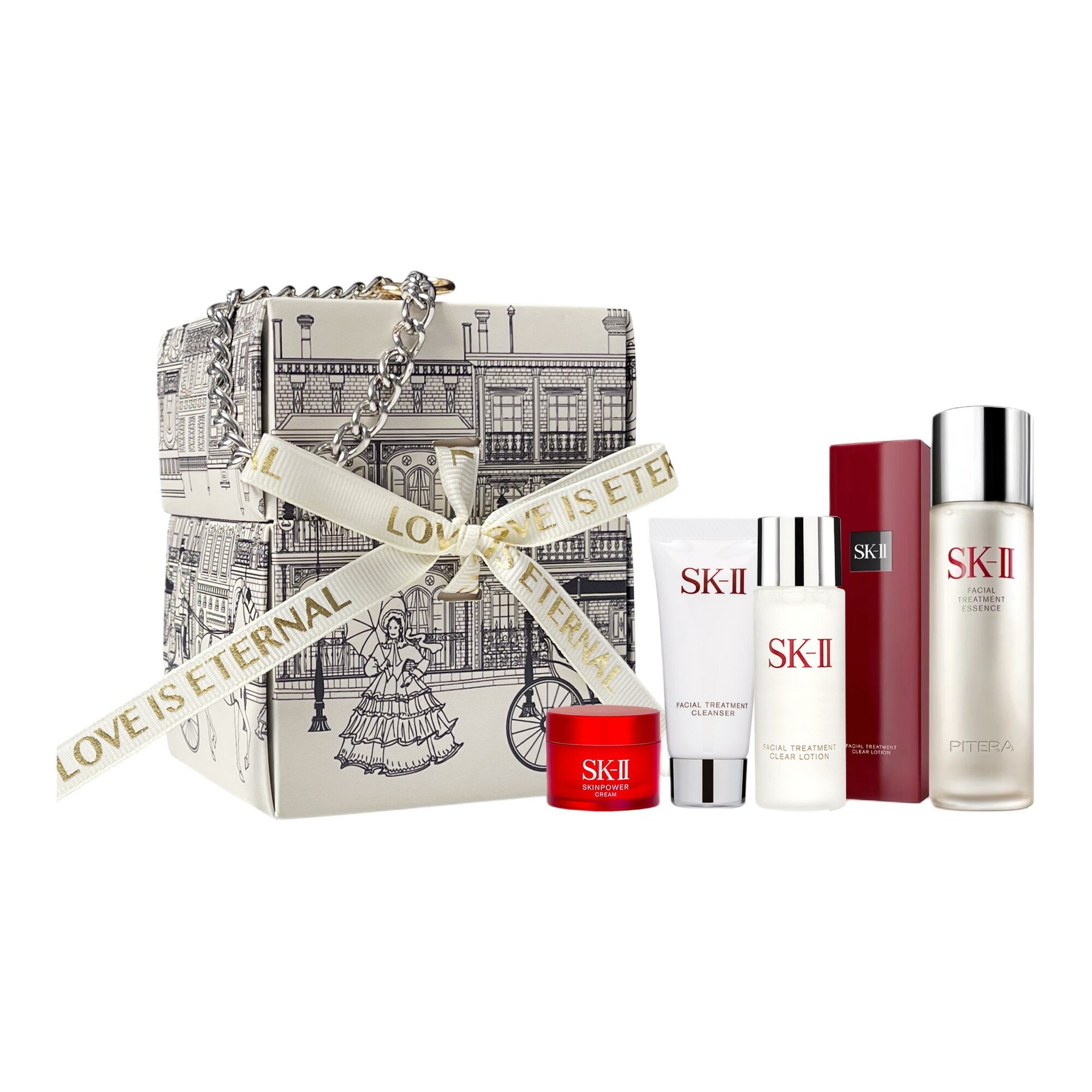 Набор для ухода за кожей унисекс SK-II Fairy Water Black Angel Box, 75ml Miracle Water, 4 предмета