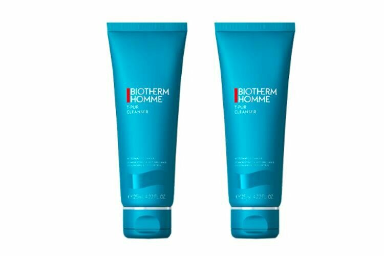 BIOTHERM мужское очищающее молочко увлажняющее освежающее, 125ml*2